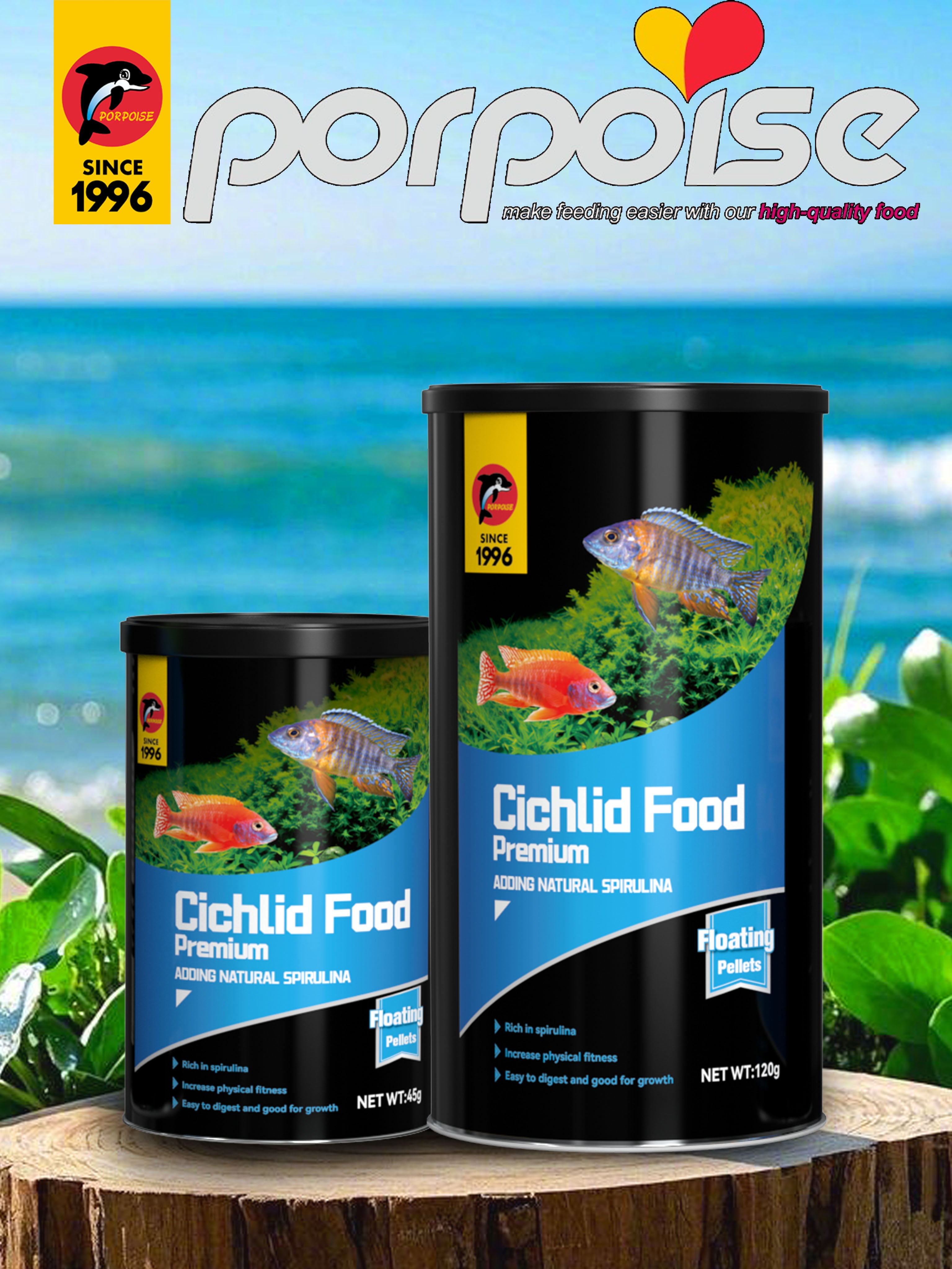 Porpoise Cichlid Food – Shrimp Chile